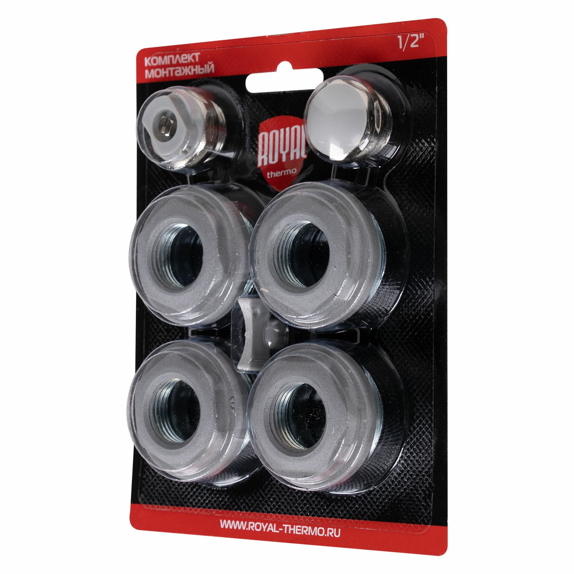 Комплект монтажный Royal Thermo 1 х 1/2" серебристый