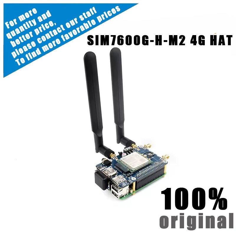 Waveshare SIM7600G-H M.2 4G HAT для Raspberry Pi — фото 1