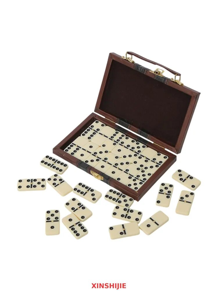 Набор из 28 костяшек домино Double Six Dominos Tiles Fun 18.5x11.5x2,7 см