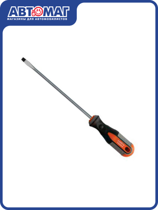 Отвертка шлицевая OMBRA Round Grip, SL3x100мм (750310),750310