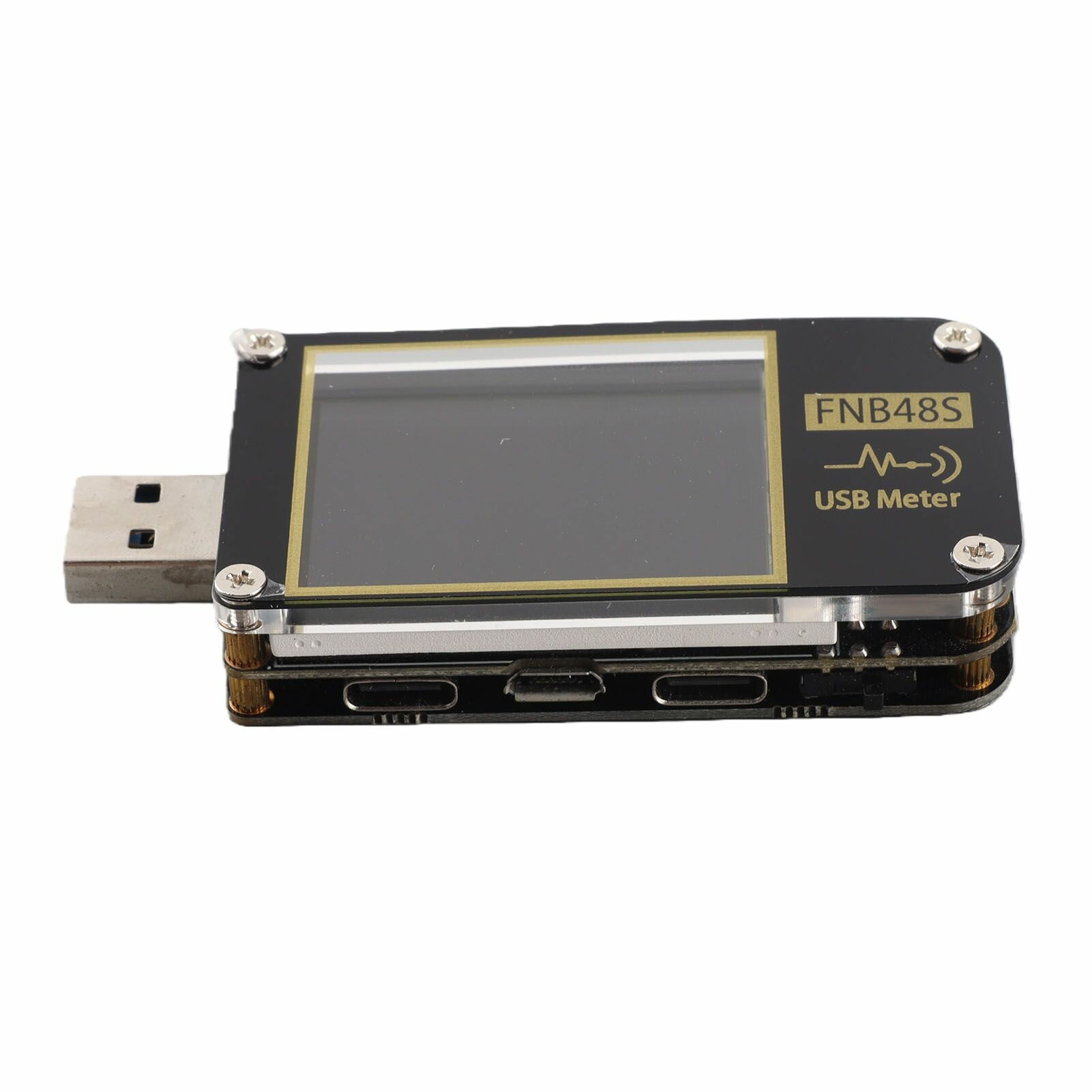 USB тестер напряжения и тока с цветным экраном и Bluetooth