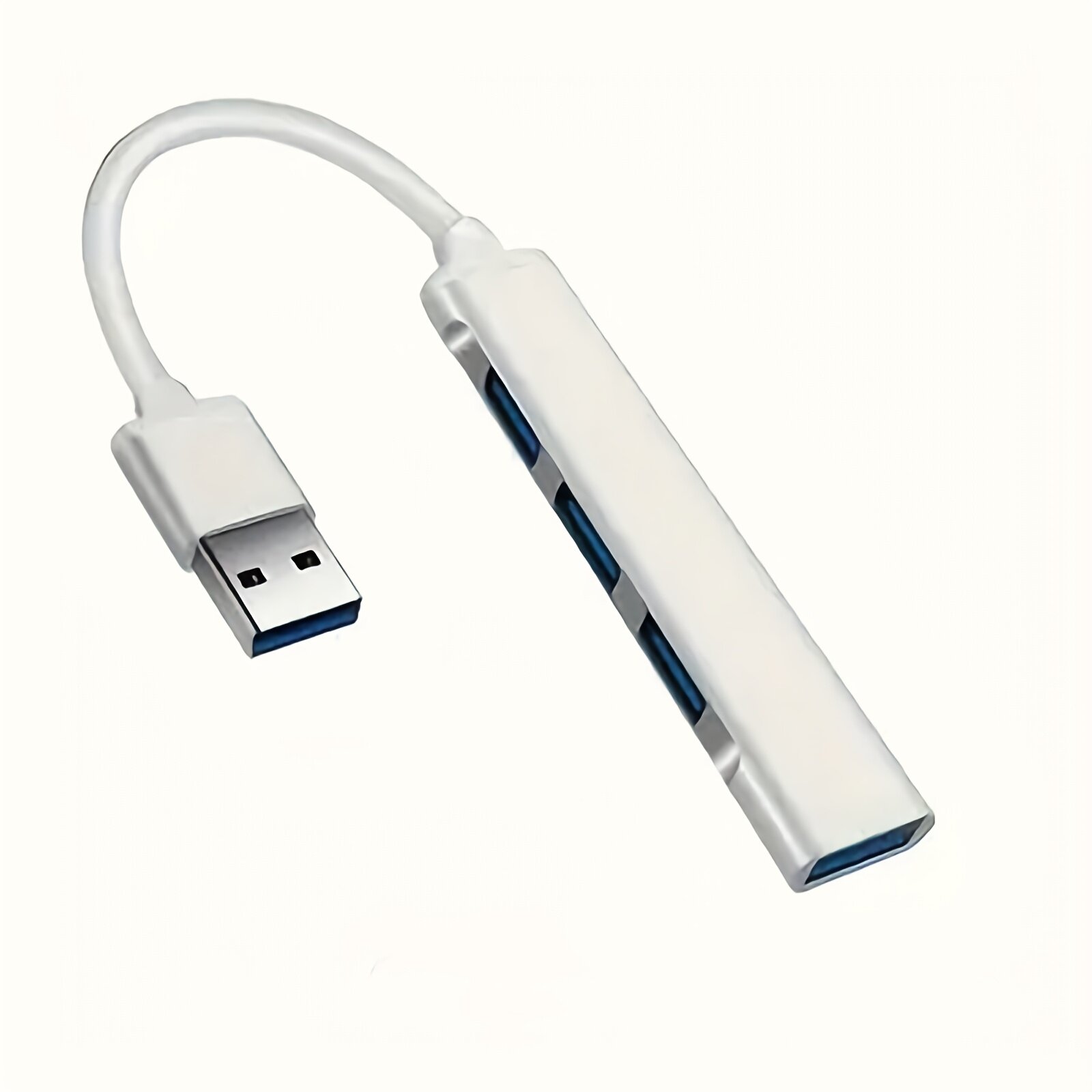 USB-хаб Type-C с 4 портами, OTG-адаптер USB 2.0 для смартфонов и планшетов, серебристый