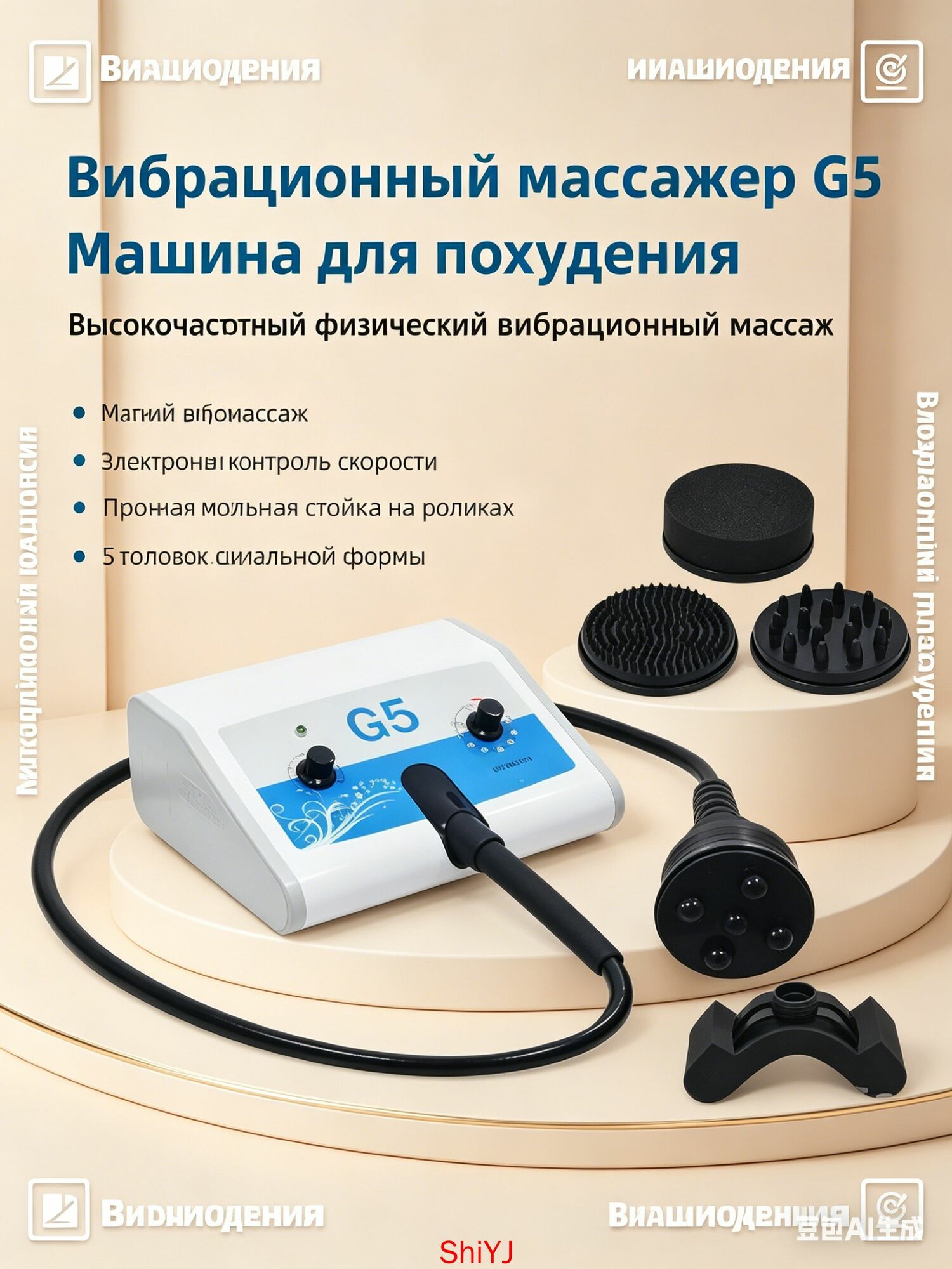 Вибрационный тренажер для поющий массажер/высокочастотный, CS-116(3700 об/мин без валахудения G5/формиру)