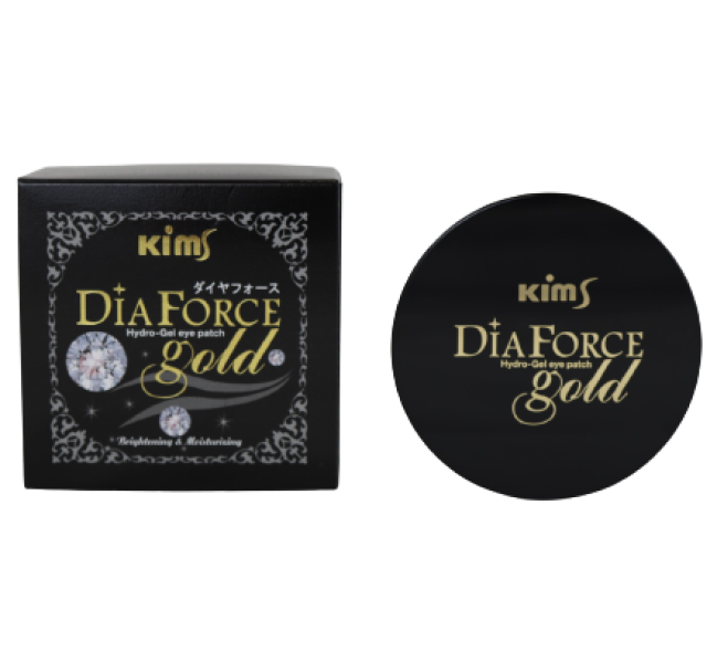 Гидрогелевые патчи Kims Dia Force Gold Hydro-Gel Eye Patch (60 шт. в баночке, размер S)