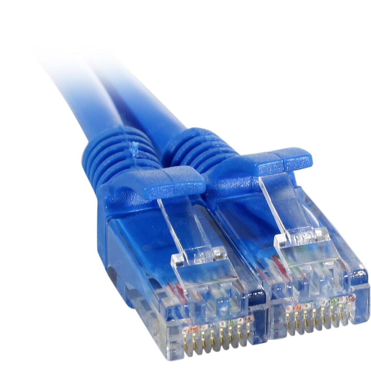 Cablexpert PP10-0.25M/B Patch Cord UTP кат.5e, 0.25м, синий — фото 1