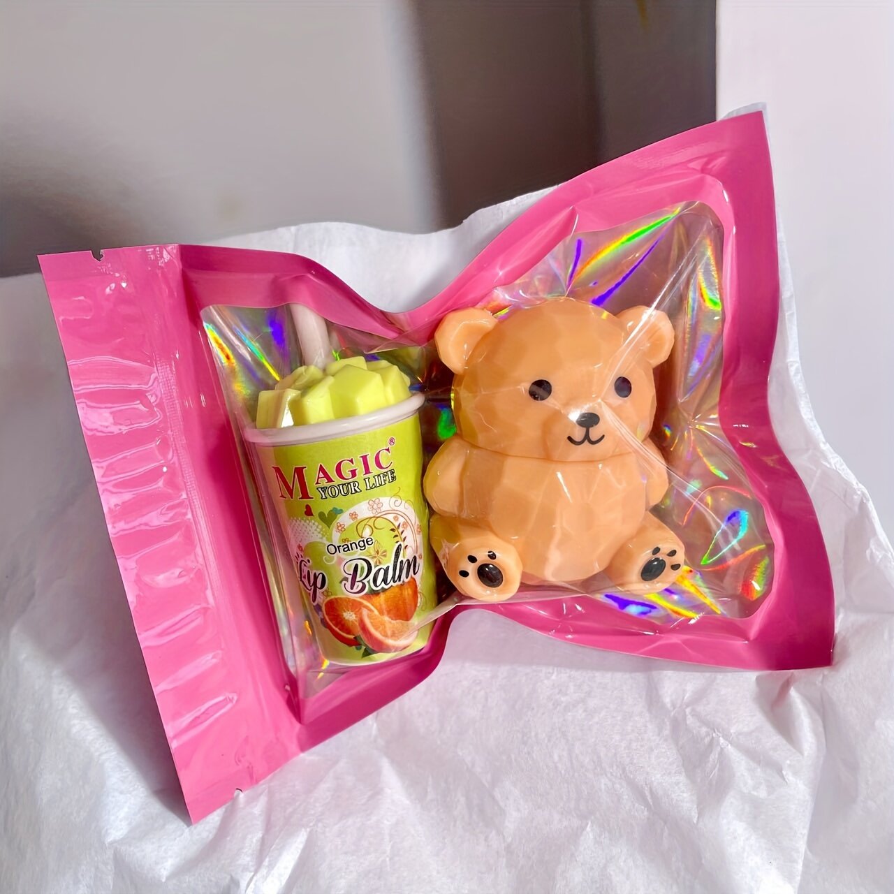 Набор бальзамов для губ Bear + Straw, 2 шт, оранжевый