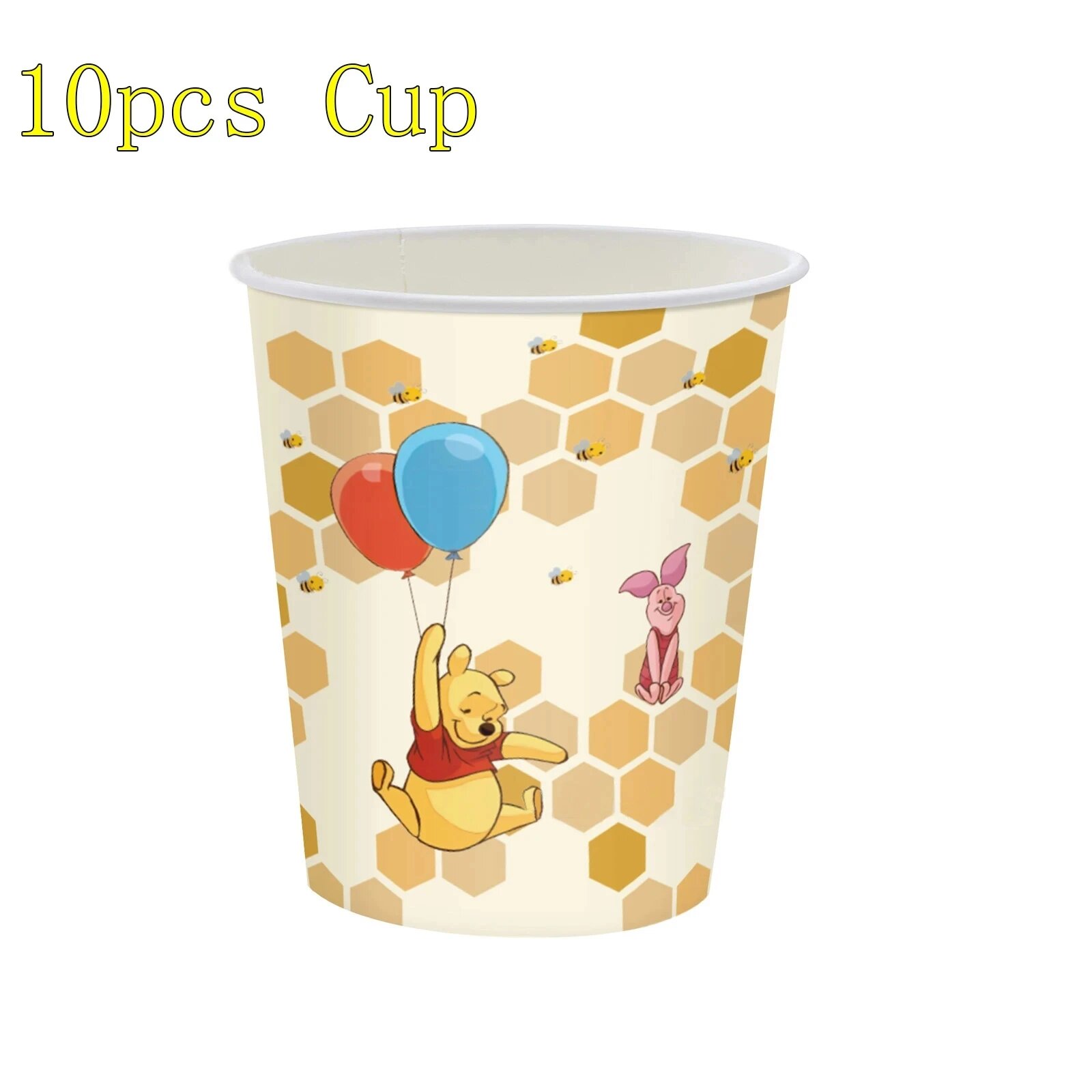 Одноразовый набор посуды Winnie The Pooh для детского праздника 10pcs cup