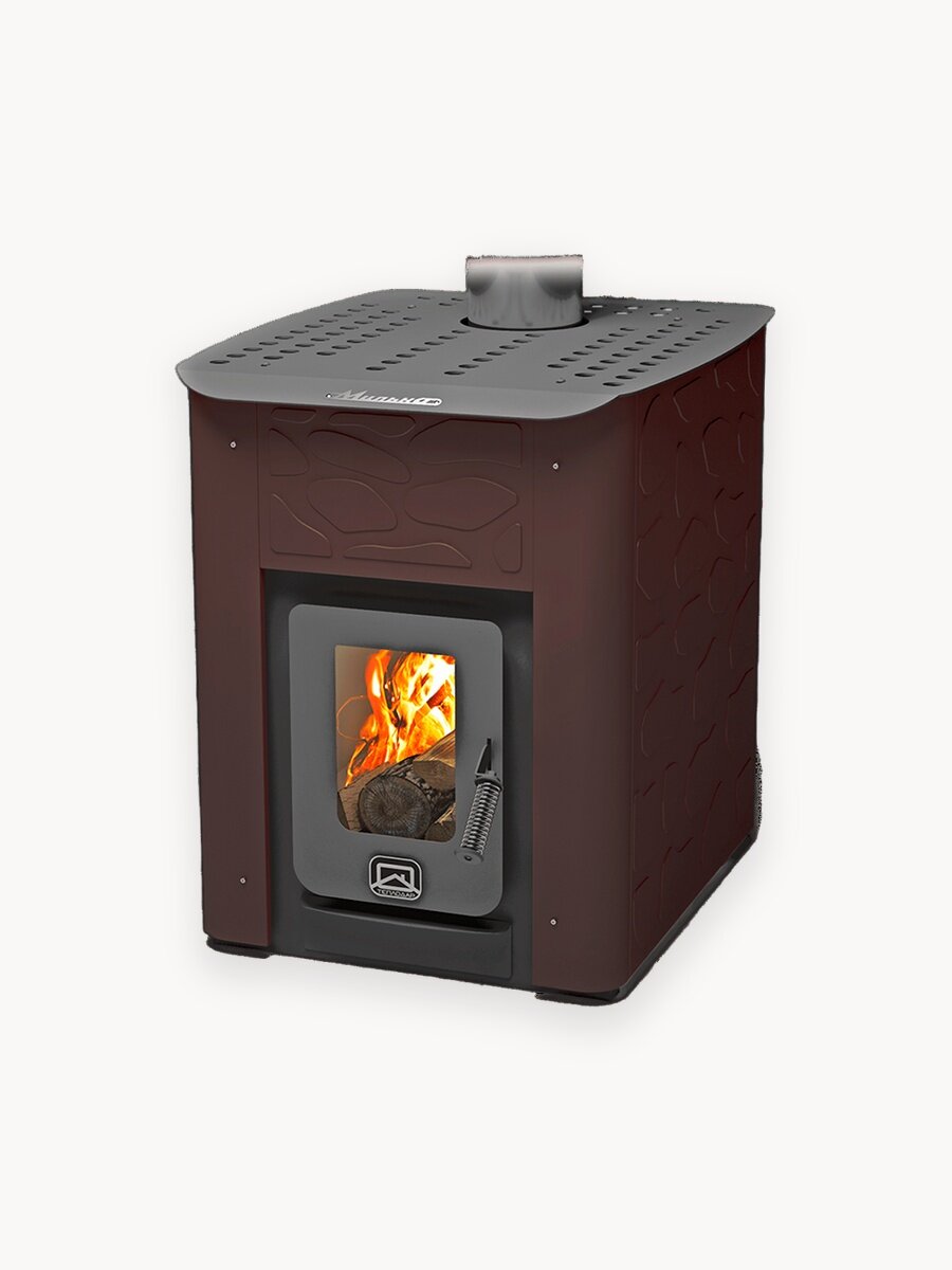 Отопительная теплоаккумулирующая печь Мильна 200 Теплодар (Коричневый, 91 кг)