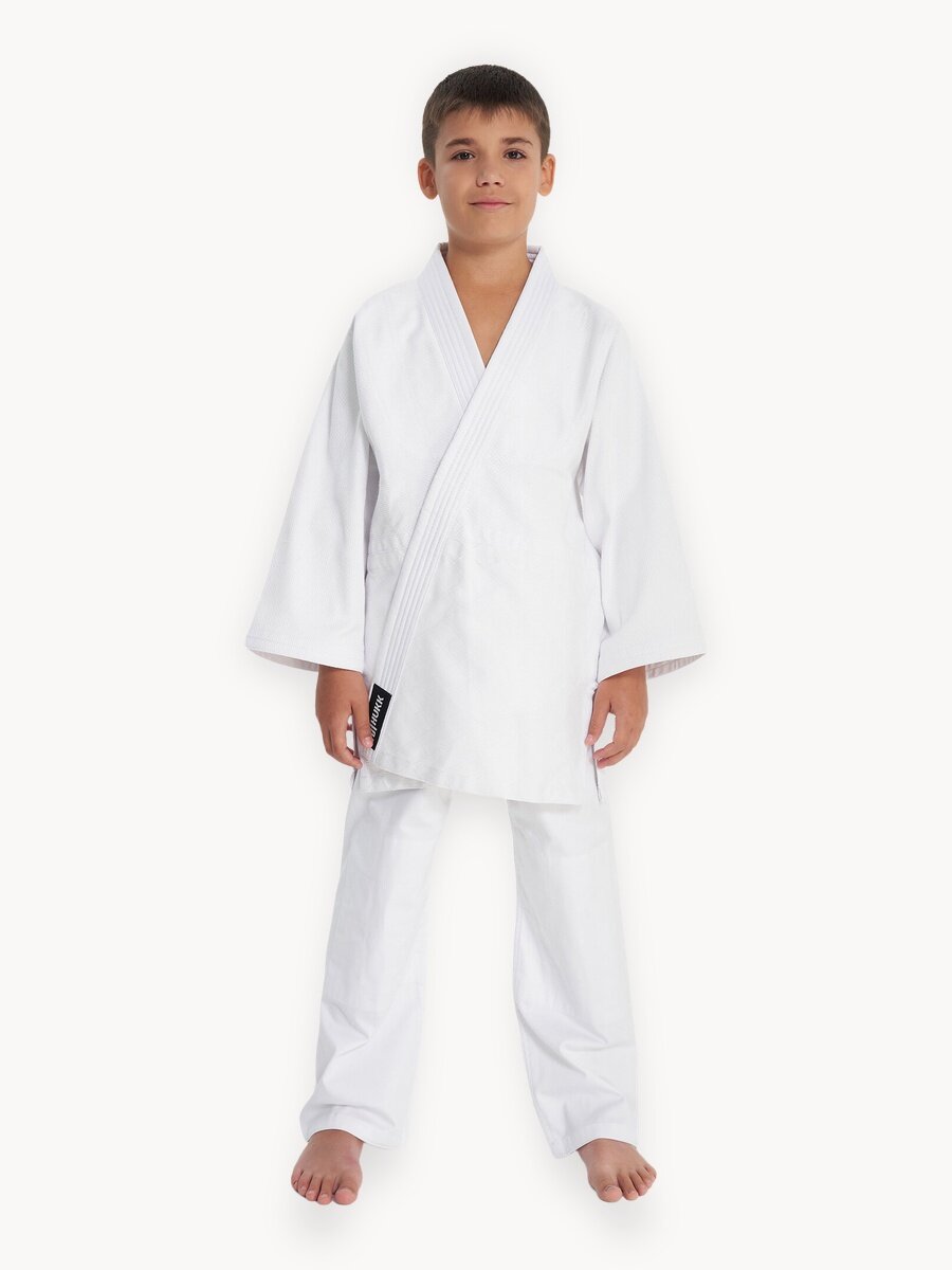 Кимоно с поясом для дзюдо HUKK Judo kimono kids White 100% cotton 300 g/m