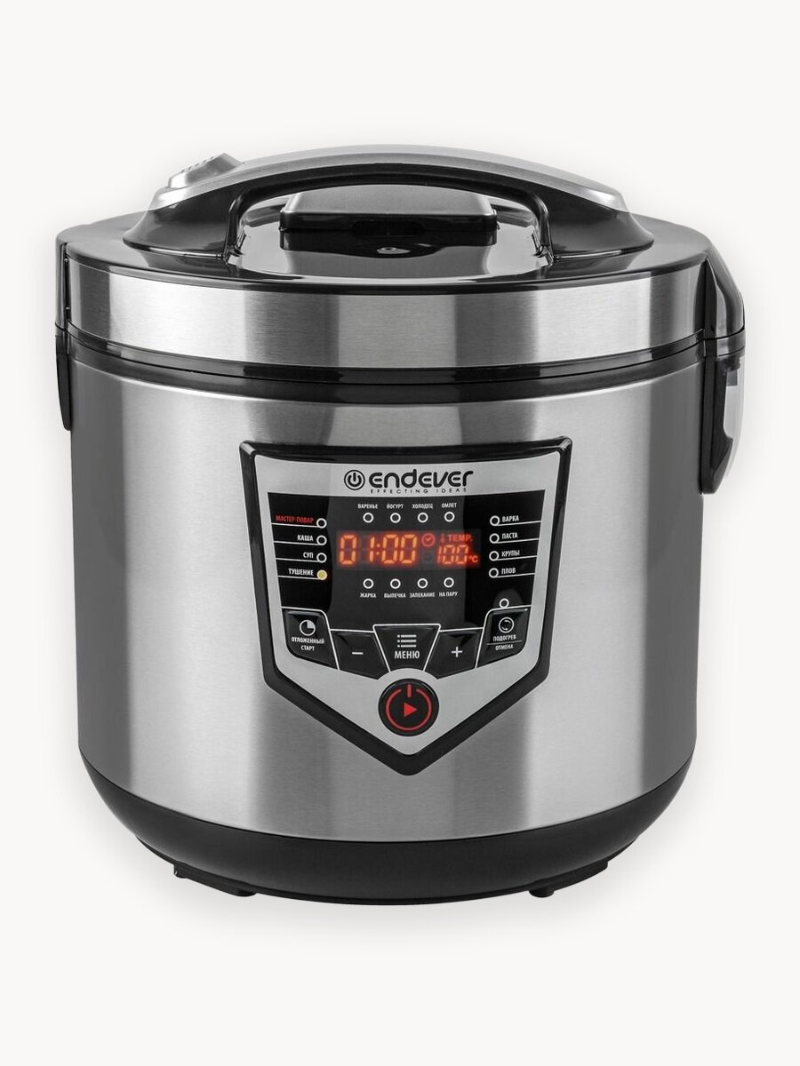 Мультиварка 5 литров Endever VITA-124, 16 автоматических программ + Мастер-повар + книга рецептов
