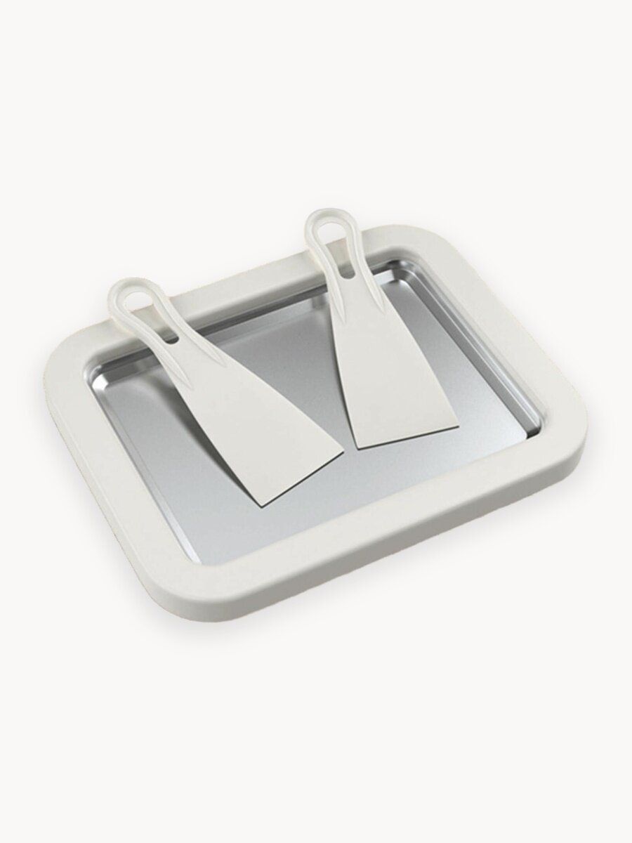 Эксклюзивная ручная мороженица для моментального десерта белого оттенка