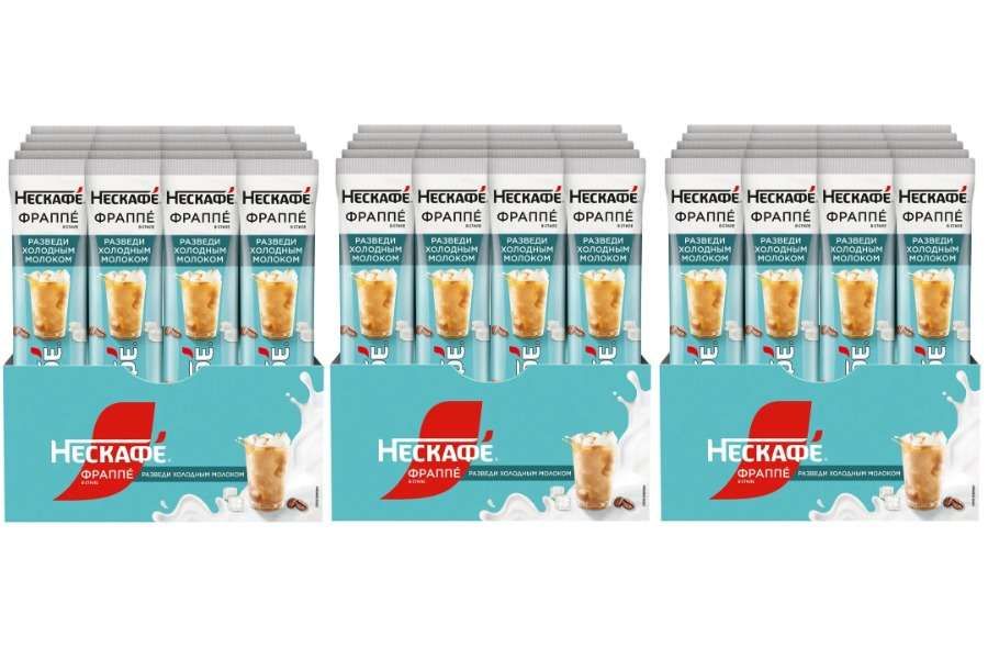 Нескафе кофейный напиток В стиле Фраппе, 20 шт по 11.5 г, 3 шт