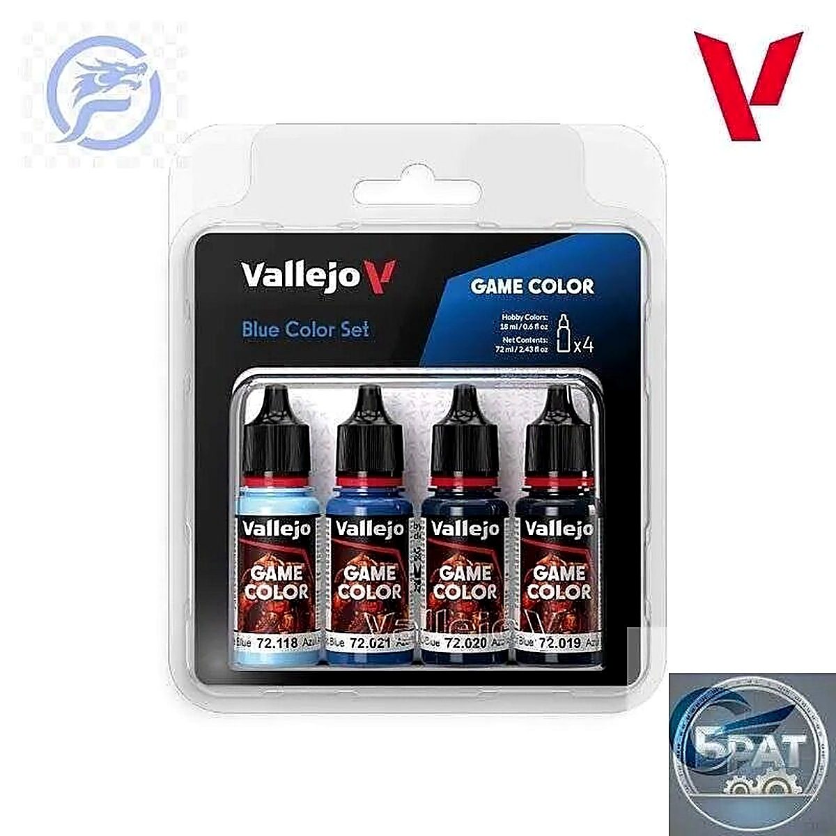 Краски акриловые для моделирования Vallejo серии Game color - Blue Color Set 72376 (4 красок по 18 мл)