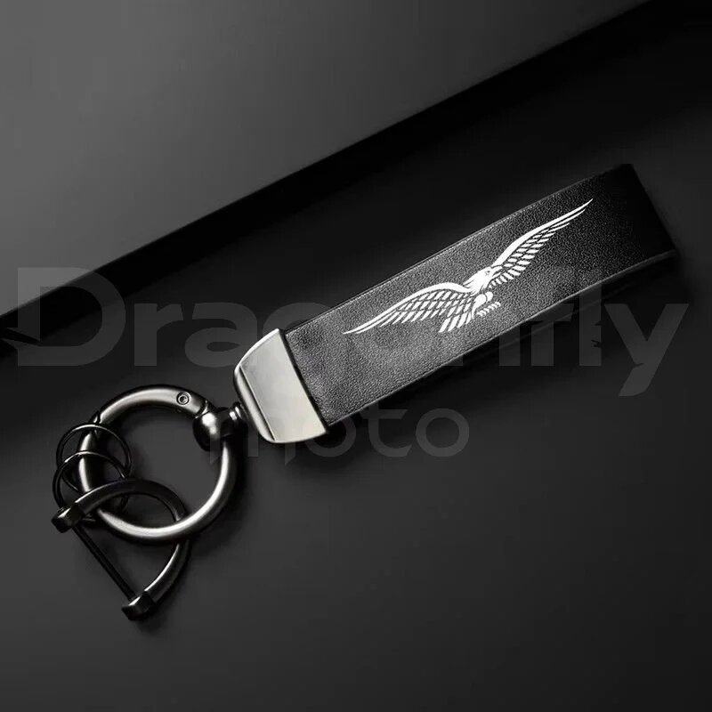 Высококачественный Кожаный Брелок Для Мотоциклов Moto Guzzi BREVA 750 V7 850 1100 1200 Черный, Black