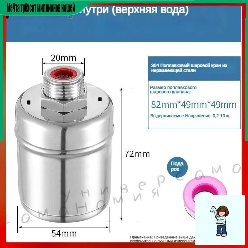 Предохранительный клапан для системы полива