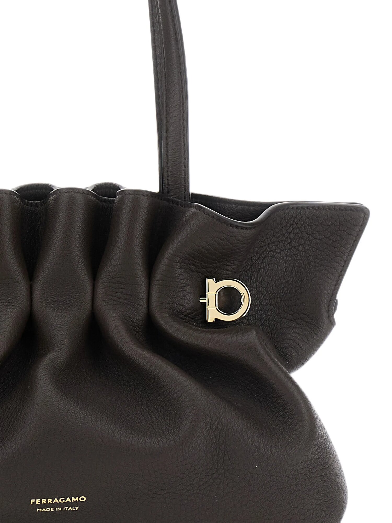 Сумка Ferragamo Soft-bag S, коричневый — фото 1
