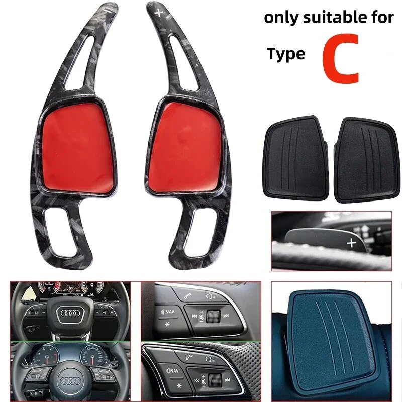 Накладка На Рычаг Переключения Передач Для Audi A3/S3, A5, S5, A4 B9, Q7, TT, TTS Fit Type C Black