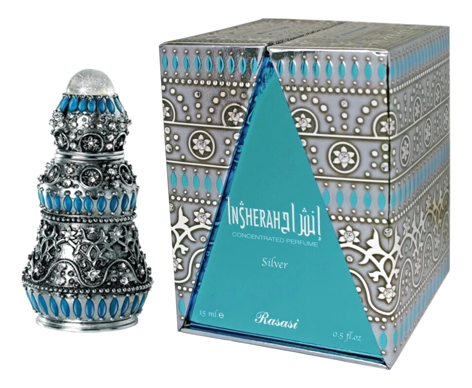Rasasi Insherah Silver / Расаси Иншера Серебро - женские масляные духи 15 мл