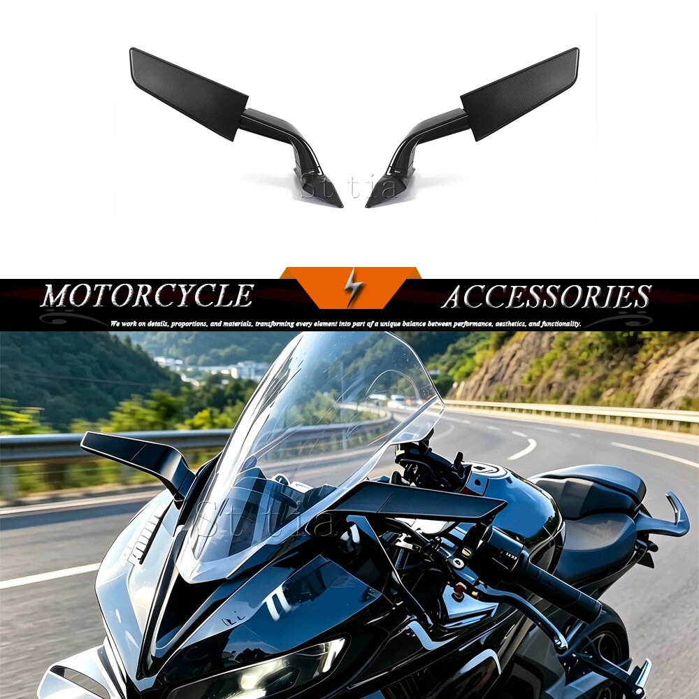 Зеркала заднего вида Daytona 660 2024-2026, Black-Rizoma Logo