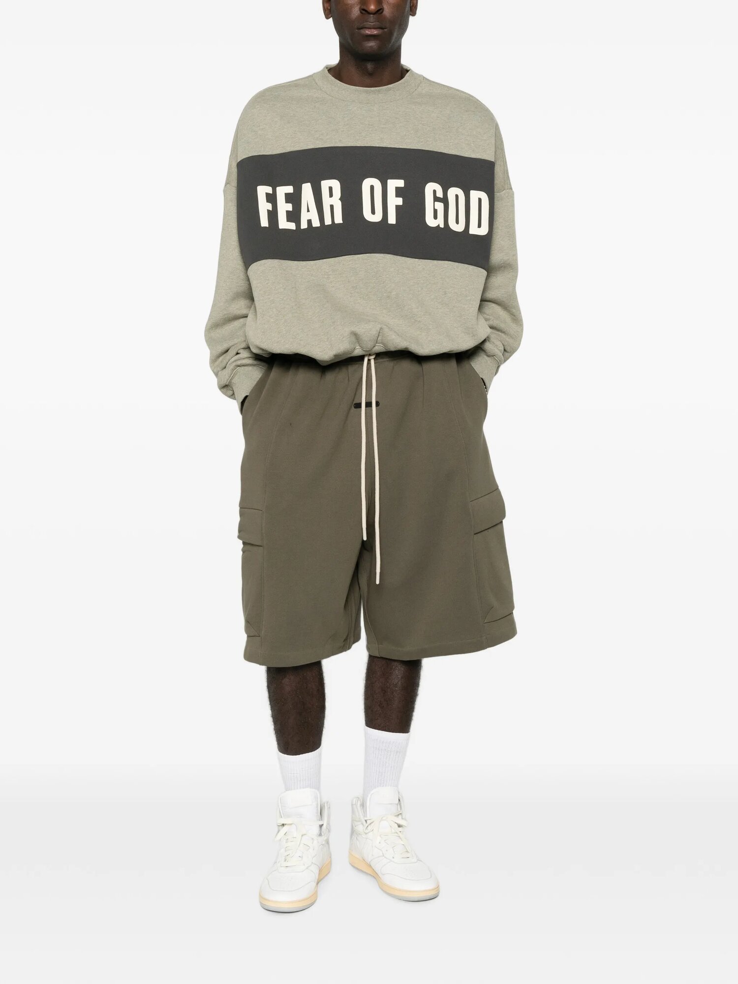 Свитер FEAR OF GOD Essentials, размер 52, , серый — фото 1