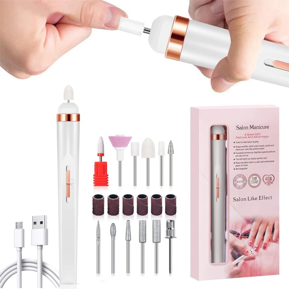 Электрическая маникюрная дрель DUTRIEUX розового цвета White-Set