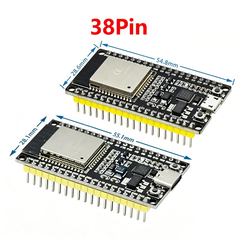 ESP32S CP2102 TYPE-C 38pin Модуль — фото 1