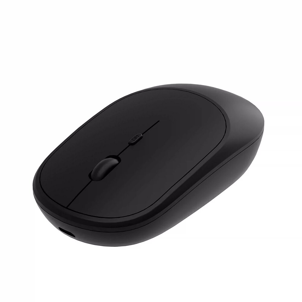Ультратонкий бесшумный беспроводной мышь с зарядкой 2.4ГГц/Bluetooth для офиса, игр, Apple и Android - эргономичная