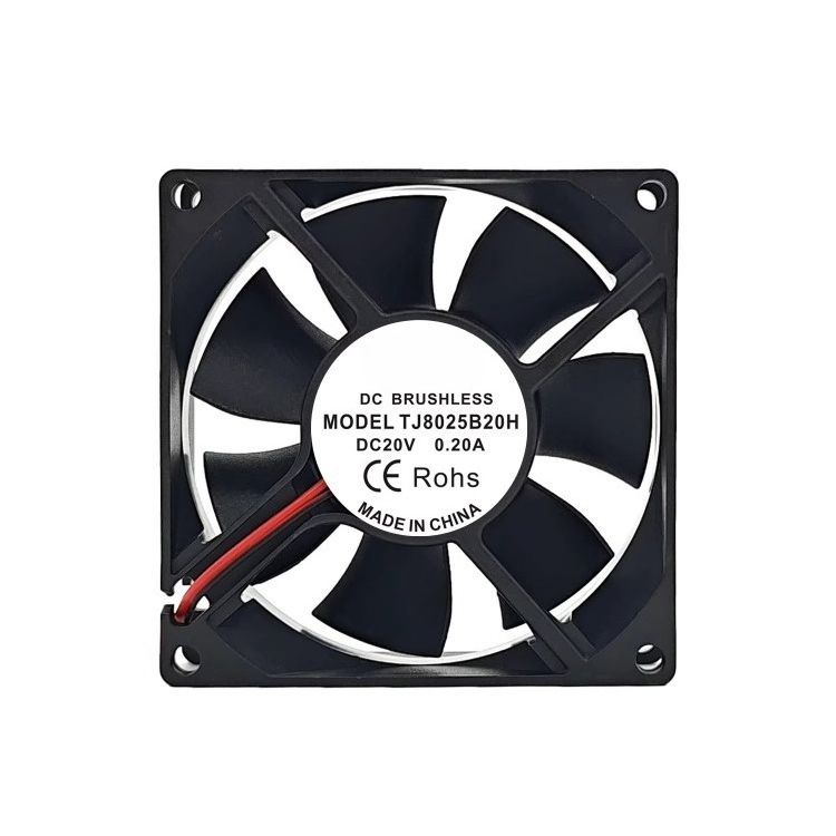 TJ8025B20H DC20V 0.2A 8CM 8025 2 провода вентиляторы -