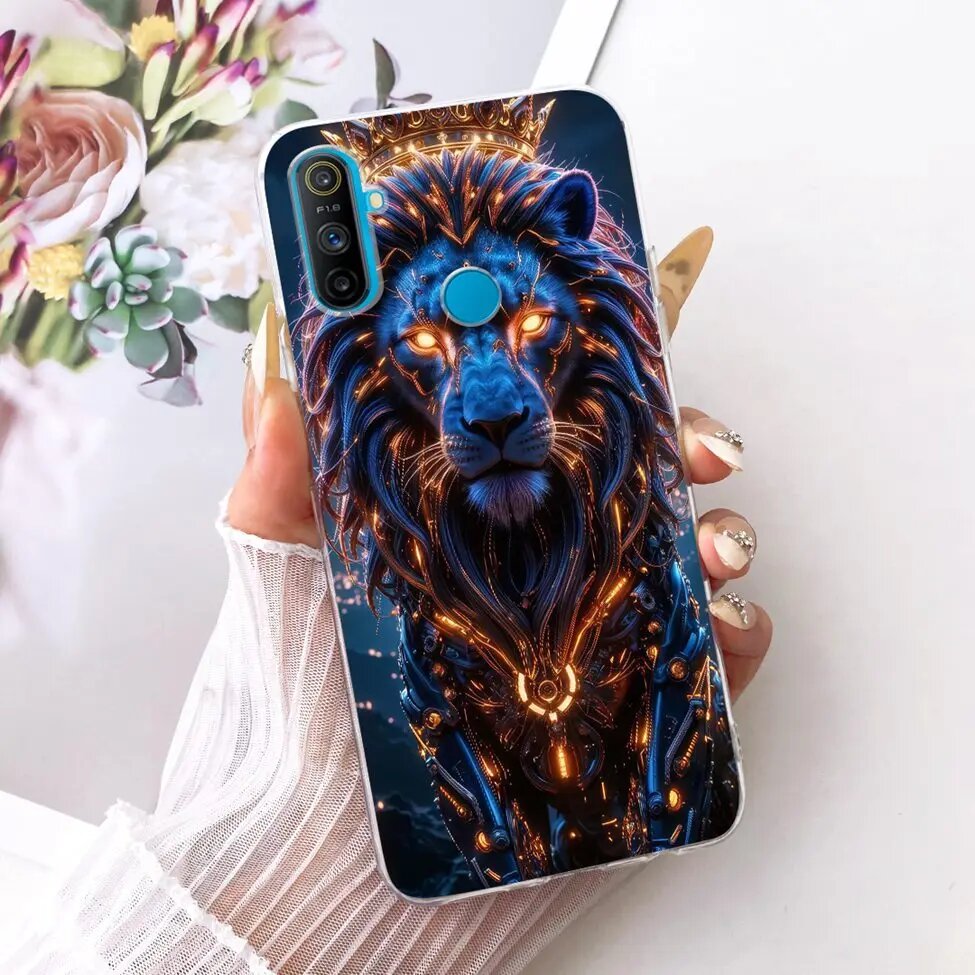 Чехол Realme C3 милый кот TMTPU-6110