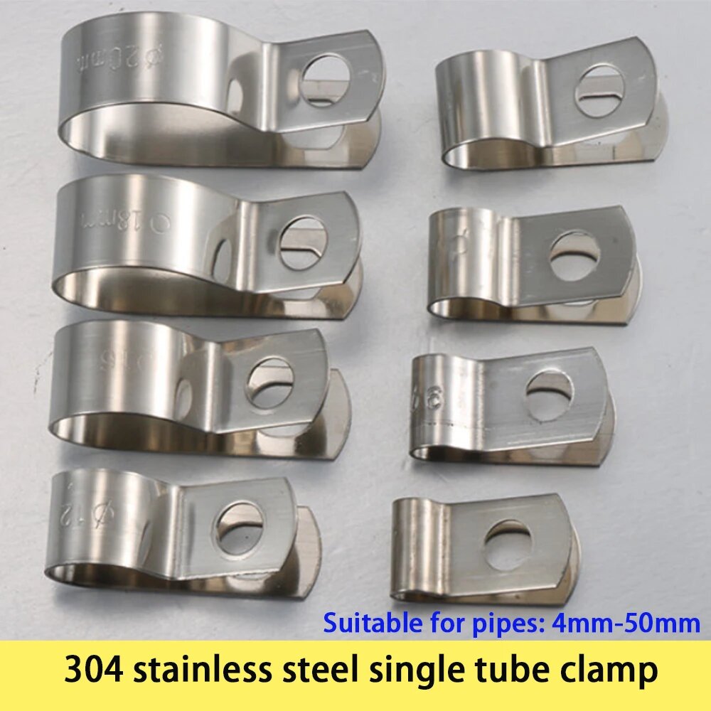 Хомуты для труб из нержавеющей стали 4-50 мм D4mm (10pcs)