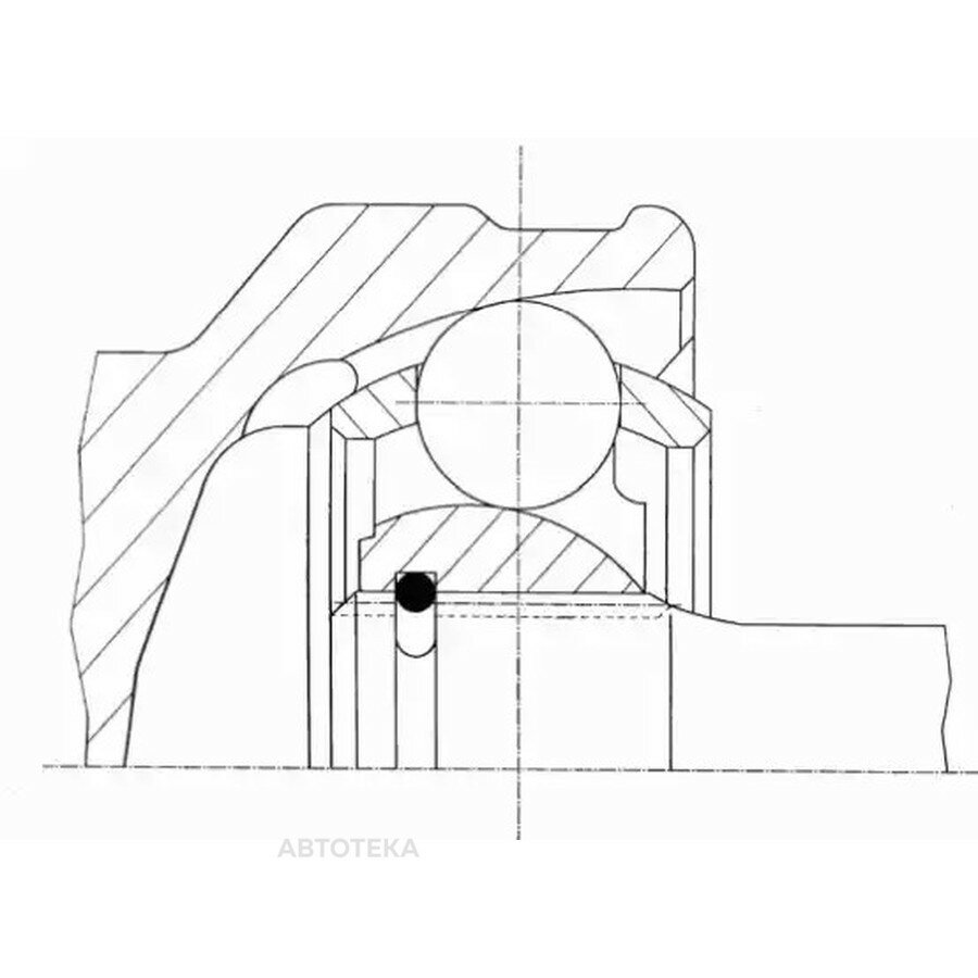 (304557=24237) ШРУС VAG TOUAREG 02- 2.5TDI/3.0TDI/3.2/3.6 наружн. GKN 304557