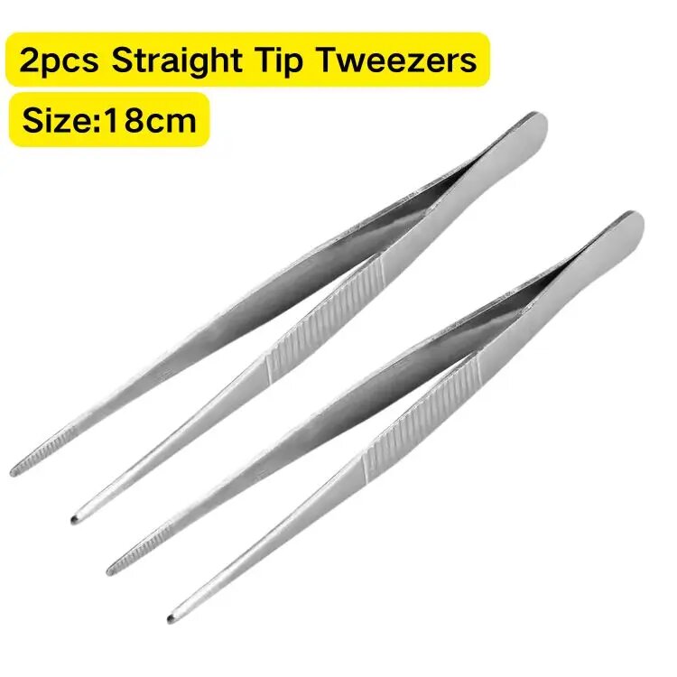 Пинцеты Straight Tip 18см (2шт)