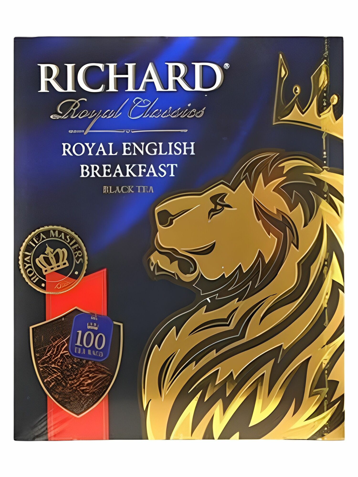Чай RICHARD Royal English Breakfast черный, 100 пакетиков по 2 г
