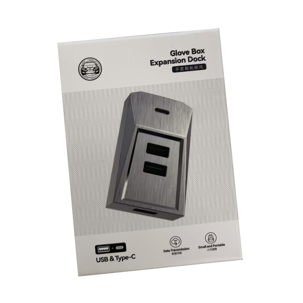 USB-хаб с быстрой зарядкой для автомобиля, аксессуар для док-станции с цветным дисплеем