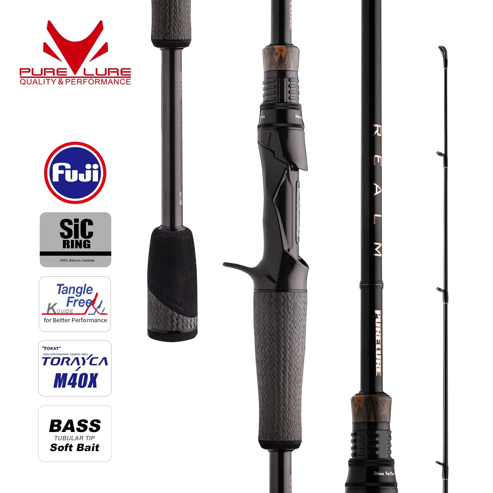 REALM-682MC Casting Rod 6'8" M40X — фото 1