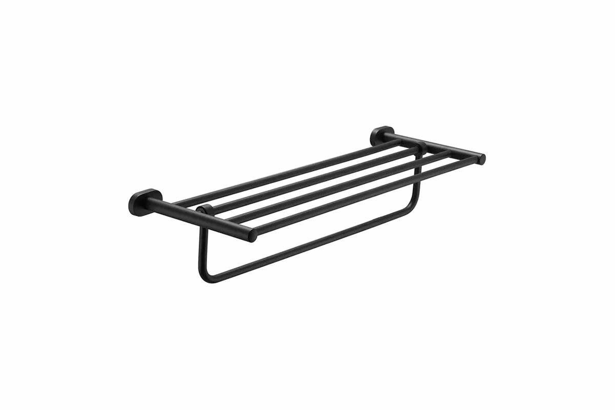 Полотенцедержатель с полкой подвесной Shevanik SG5108H, черный