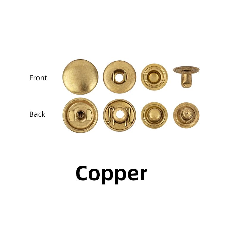 Застежки заклепки медные 12.5mm (633) 10шт