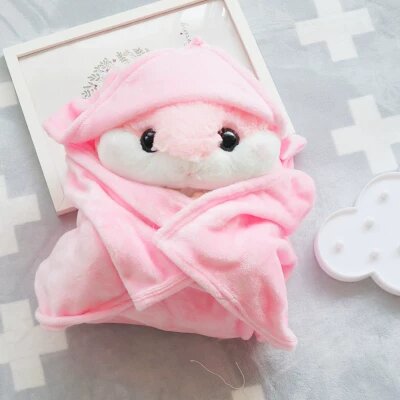 Коралловый флисовый чехол для подушки с игрушкой, большой плед 100x170 см, розовый для комфорта сна