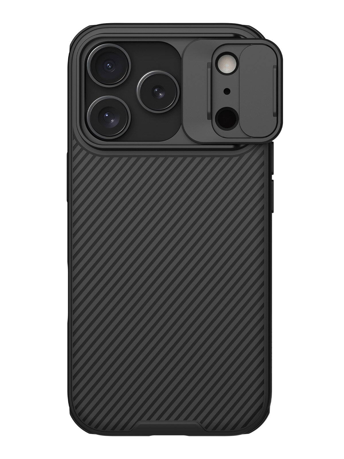 Чехол Nillkin на iPhone 17 Pro, CamShield Pro с защитной шторкой, черный
