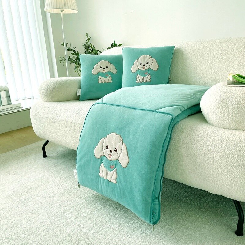 Высококачественная полная детская флисовая подушка-одеяло двойного назначения, высококачественная автомобильная подушка для сна, маленькое одеяло оптом, оптовая продажа одной штуки