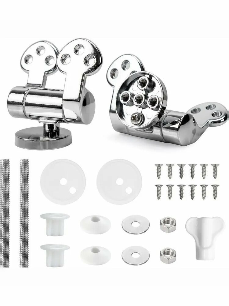 Петля для сиденья унитаза, фитинги с мягким закрыванием из цинкового сплава, сменная петля с фурнитурой и запасными частями, для большинства деревянных сидений