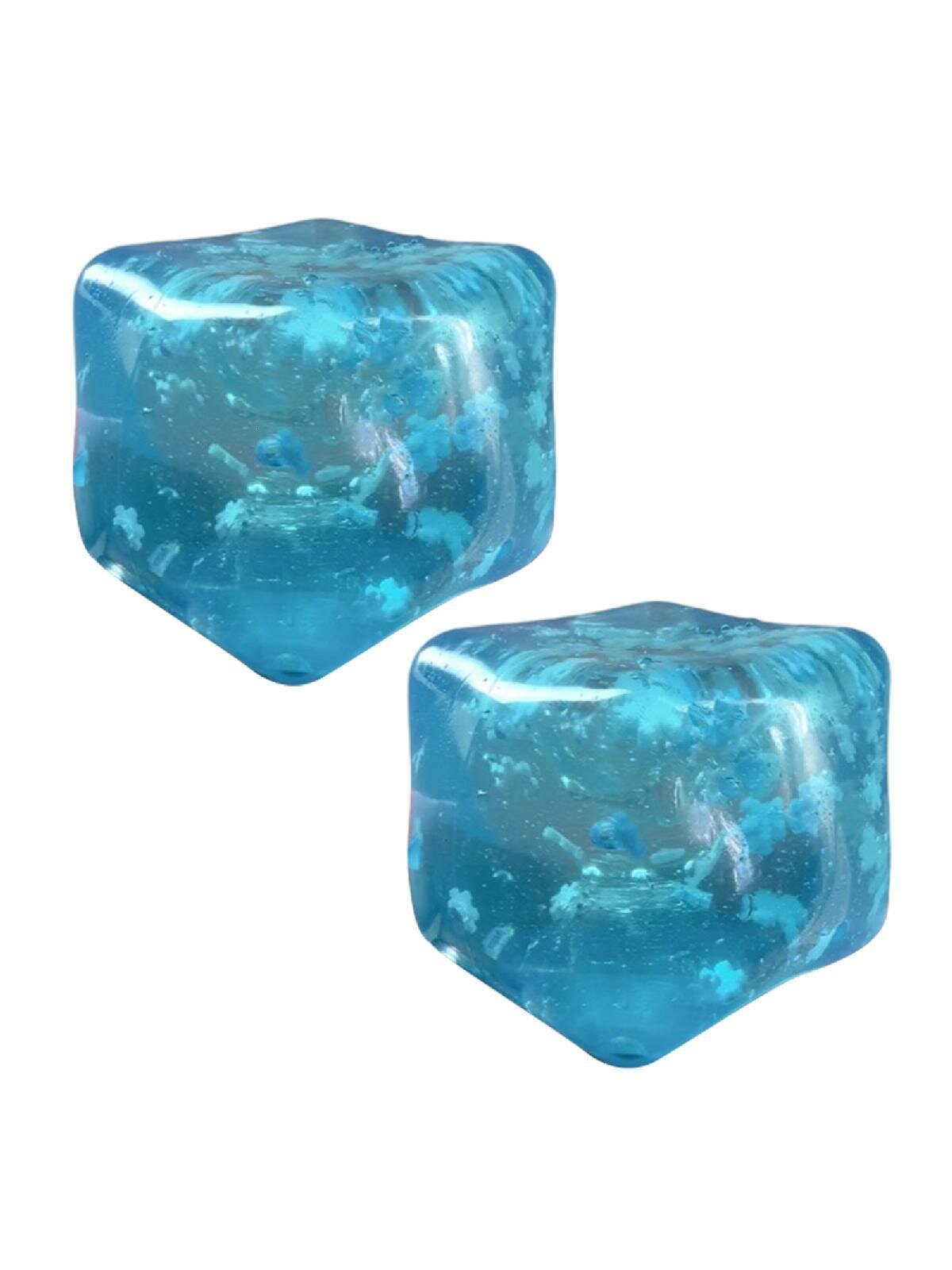 2 шт. Сжимающие шарики для снятия стресса Кубики льда для улучшения концентрации внимания, расслабляющая руки Сенсорная игрушка для снятия стресса для ADU1TKIDS