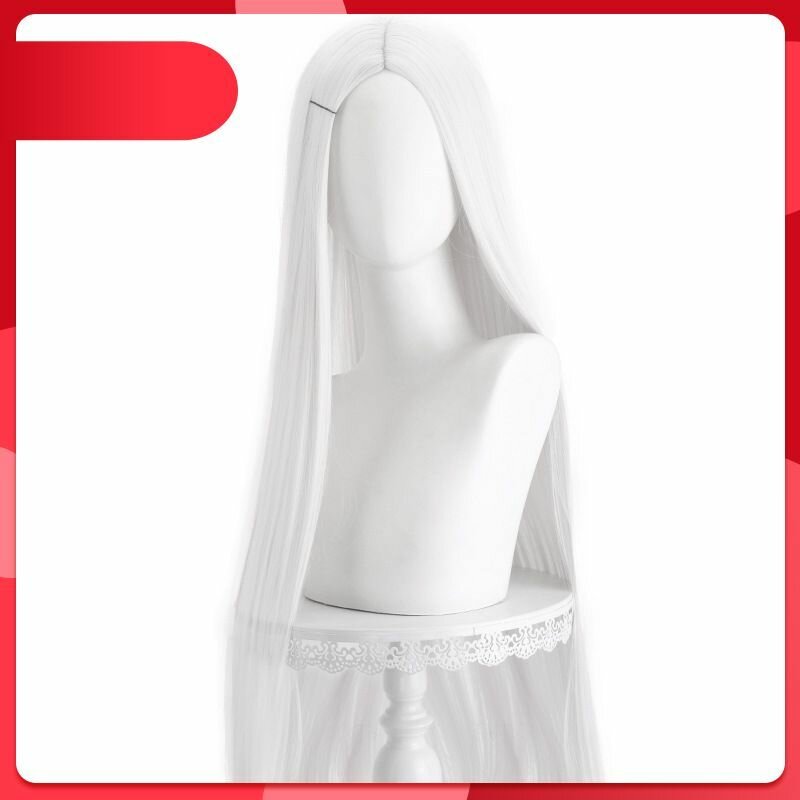 Длинные прямые волосы со средним пробором, аниме-парик унисекс, для косплея 100 см