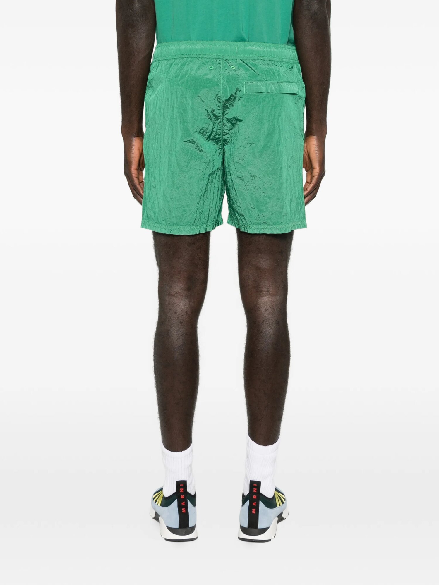 Шорты для плавания Stone Island Logo patch swim shorts, размер S, зеленый, — фото 1