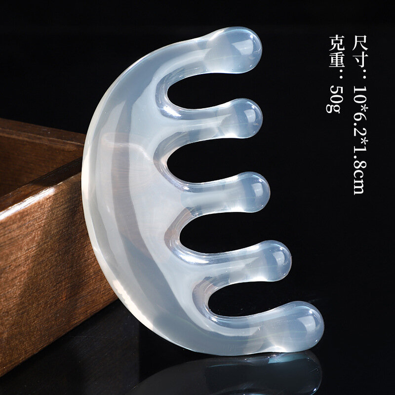 Премиум-расческа из смолы с пятью пальцами, маленькая расческа для кожи головы, портативная мини-расческа для массажа, подарок