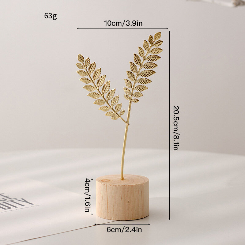 Скандинавский стиль, легкая роскошь, металлические изделия, креативные украшения для дома, гостиной, входа, винный шкаф, железное искусство, украшения в виде листьев гинкго