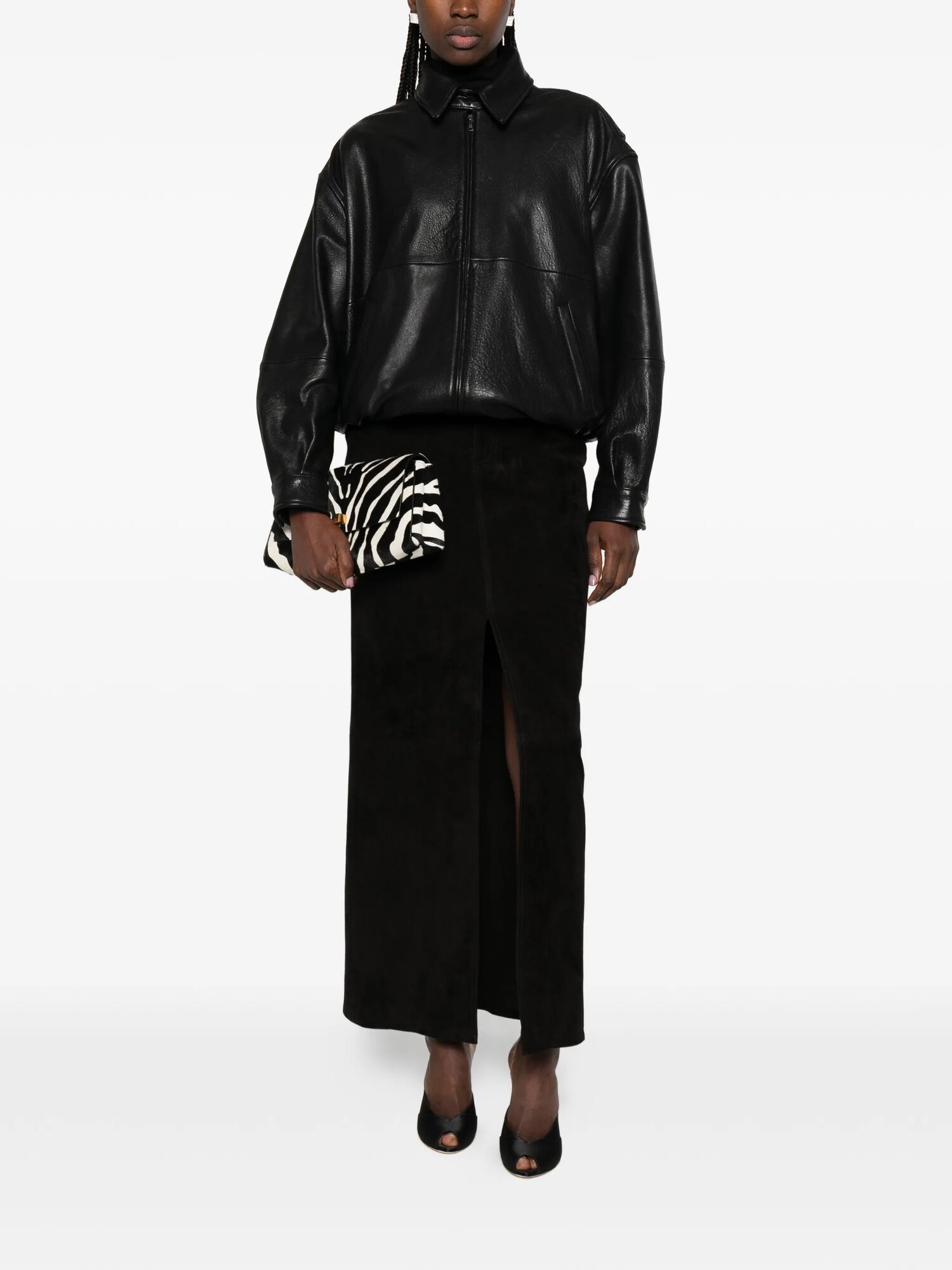 Бомбер Nour Hammour, размер XL, черный — фото 1