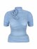 Топ MAGDA BUTRYM Floral curl silk top, размер 34, синий