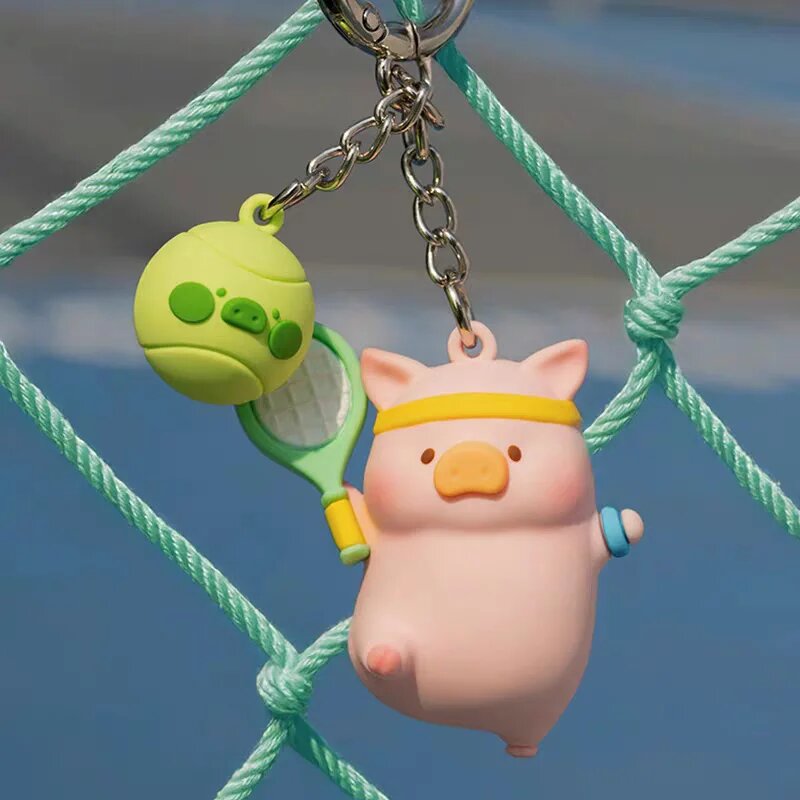 LuLu the Piggy Tennis Series LULU Pig Tennis Ball Подвеска Фигурка Куклы Игрушки Рождественские подарки для детей lulu Брелок