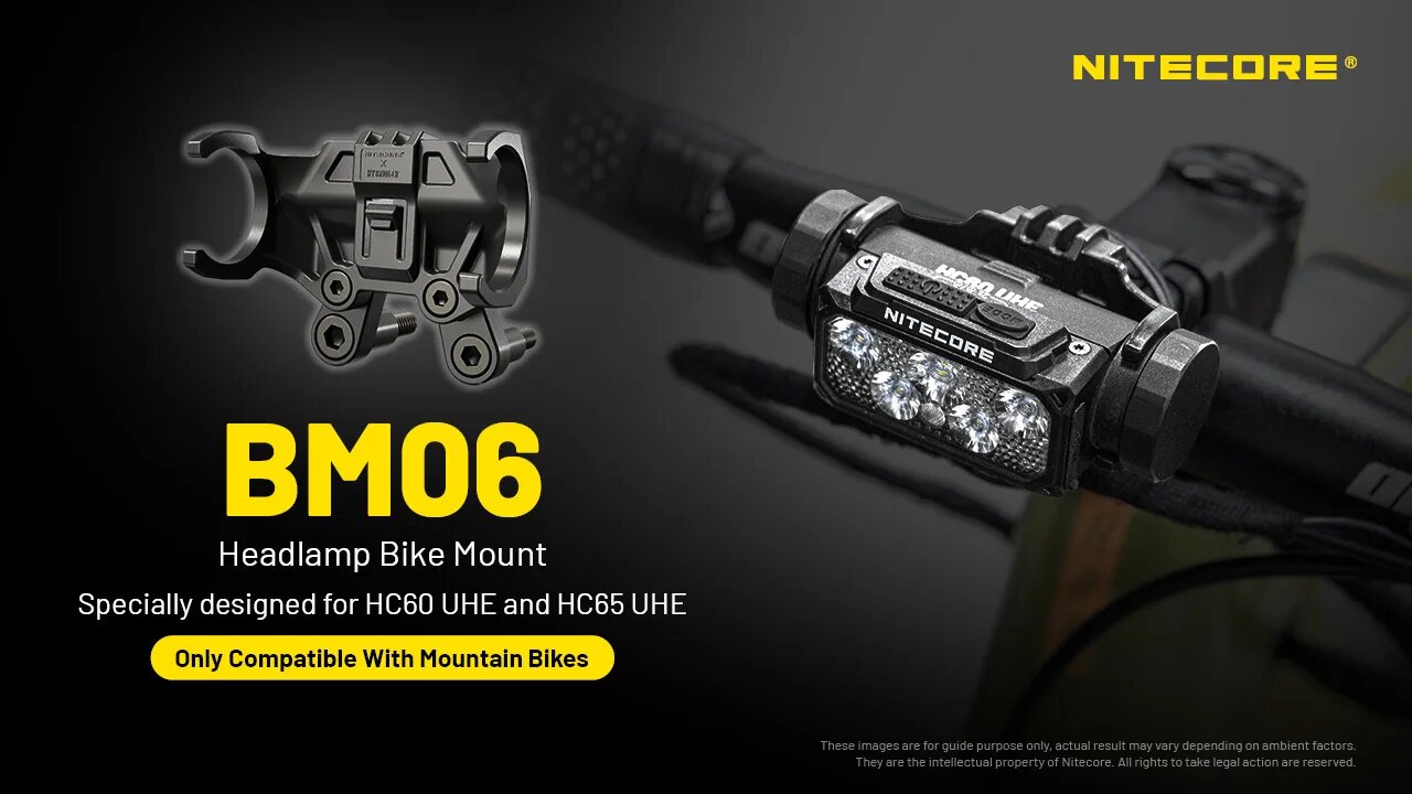 NITECORE BM06 Держатель для фонаря HC60 UHE и HC65 UHE